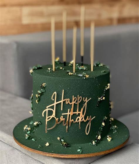 Pin By Aysanmis On Cake Green Birthday Cakes Mini Cakes Birthday