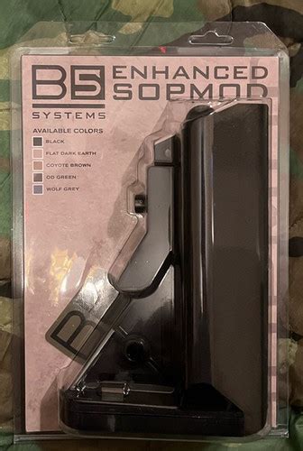B5 Systems Enhanced Sopmod Stock Black Tandt Gunworks
