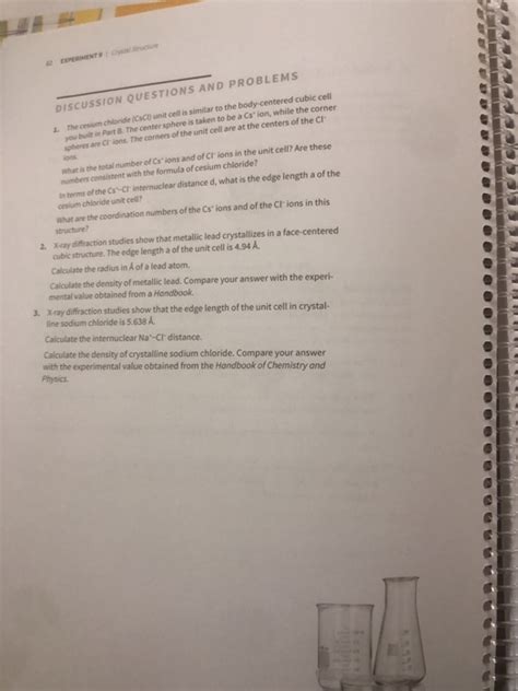 Solved Crystal Structure Chemistry Lab Part D Hexagonal Chegg