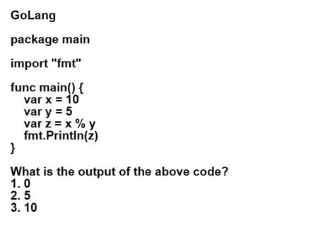 Tung Tran On Linkedin Golang What Is The Output Of The Above Code