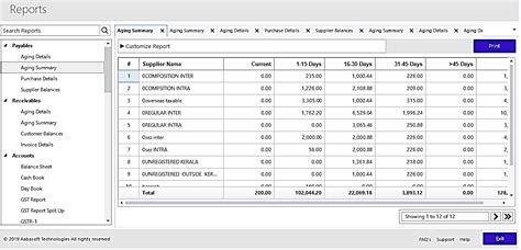 Payables Aging Summary Report Accounting Online Accoxi