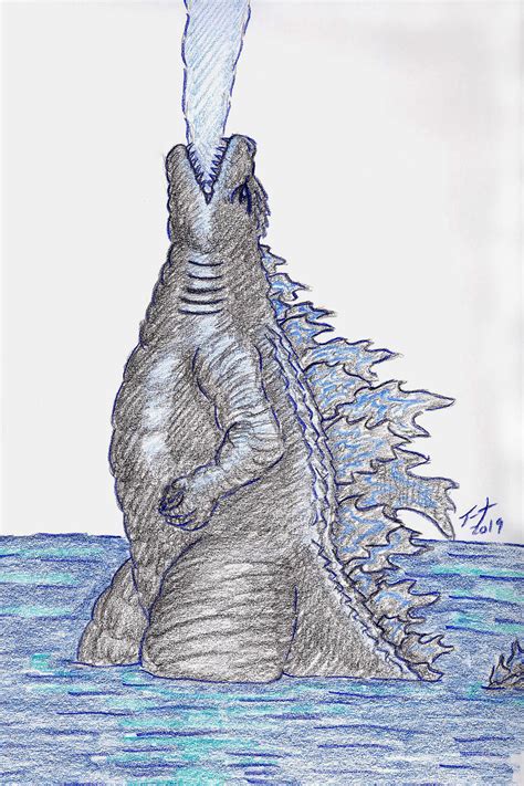 Godzilla Atomic Breath Coloring Page