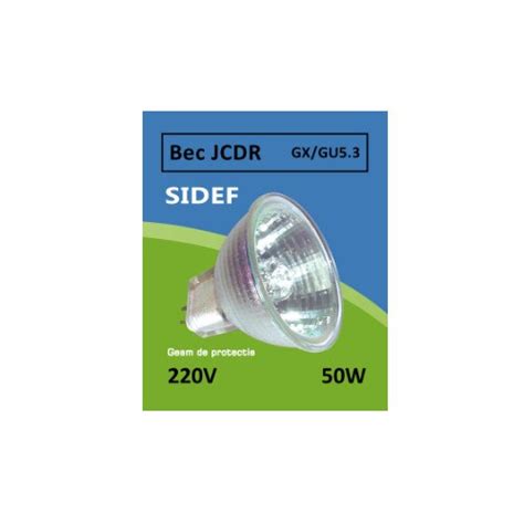 Bec Halogen Sidef Jcdr 50w 220v Cu Geam Emag Ro