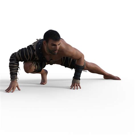 Crouching Action Pose Reference Figure Drawing Pose Of Female