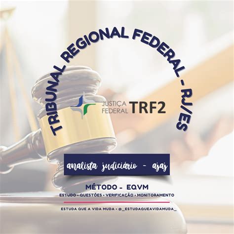 Concurso Trf 2ª RegiÃo Plano De Estudos Para O Cargo Analista