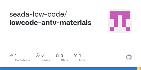GitHub Seada Low Code Lowcode Antv Materials