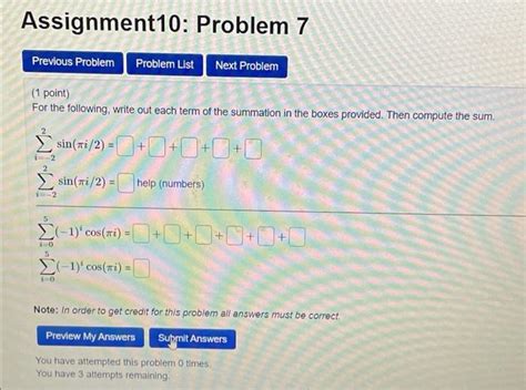 solved assignment10 problem 7 previous problem problem list