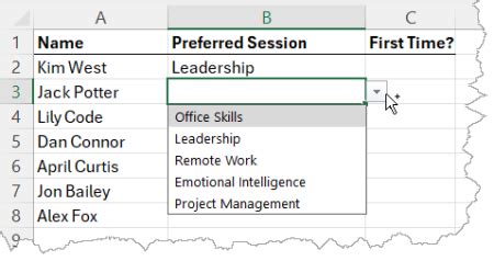 How To Create A Drop Down List In Excel 6 Easy Steps Xelplus Leila Gharani