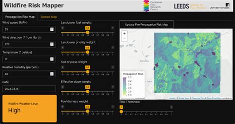 Realtime Wildfire Risk Mapping Leeds Institute For Data Analytics