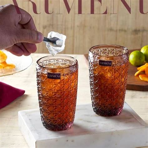 Criss Cross Impressions Tumbler Glasses At ₹ 149900 Glass Tumbler