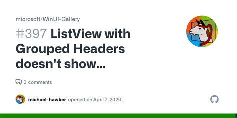 Listview With Grouped Headers Doesnt Show Collectionviewsource Hookup · Issue 397 · Microsoft