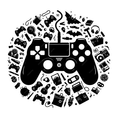 Premium Vector Best Game Controller And Symbols Vector Silhouette Premium Vector Best Game Controller And Symbols Vector Silhouette