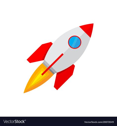 Spaceship Icon Royalty Free Vector Image Vectorstock