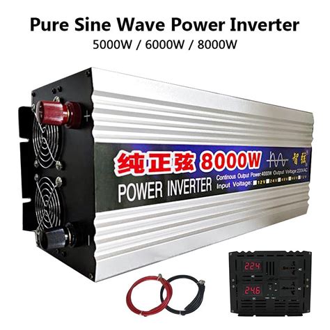 Pure Sine Wave Inverter 5000w 6000w 8000w Pure Sine Wave Inverter Dc 12v 24v To Ac 220 110 50hz