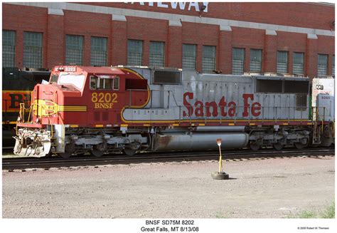 Bnsf Sd75m 8202 Bnsf Sd75m 8202 Ex Atsf 202 In Warbonnet Flickr