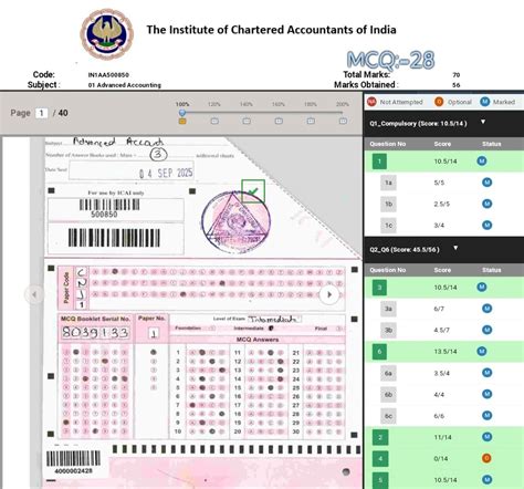 “yesterday My Icai Answer Sheet Came In And It Quietly Told Me ‘sit