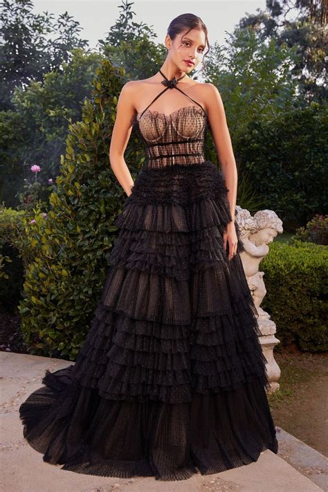 Black Nude Andrea And Leo A1335 Long Formal Evening Prom Dress For 3450
