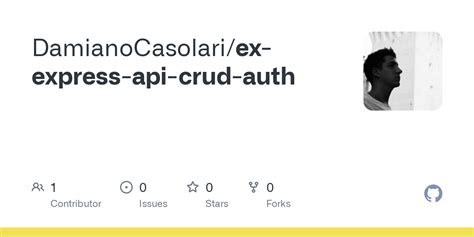 Github Damianocasolari Ex Express Api Crud Auth