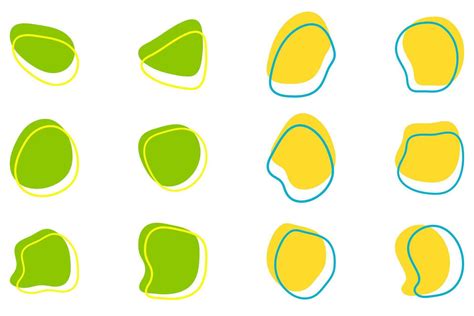 Simple Blob Abstract Shape Design Set Vector Art At Vecteezy