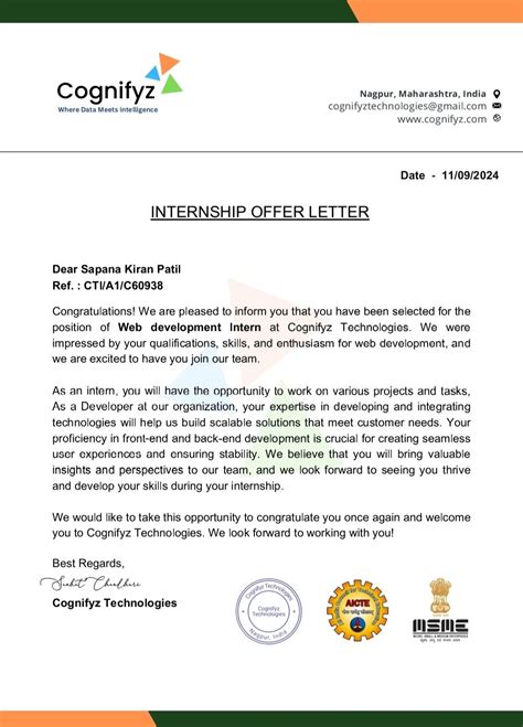 Sapana Patil On Linkedin Cognifyztechnologies Cognifyz Cognifyztech