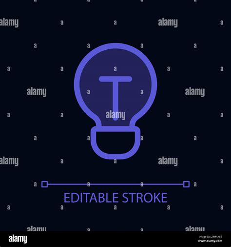 Light Bulb Pixel Perfect Glassmorphism Ui Icon For Dark Theme Stock Vector Image Art Alamy