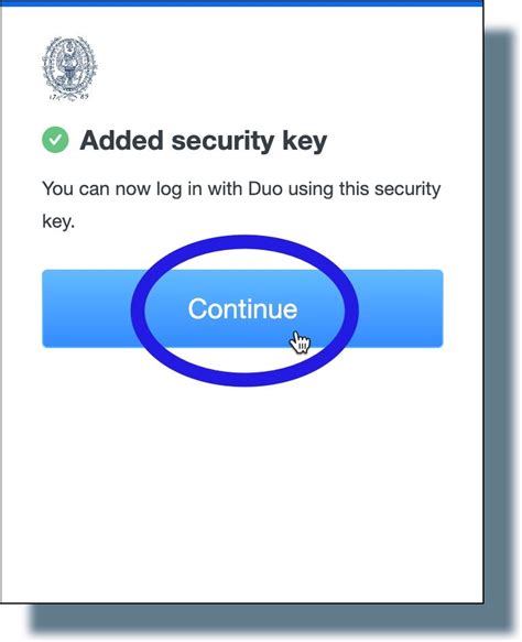 Adding A Security Key To Your Duo Account University Information Services Georgetown University