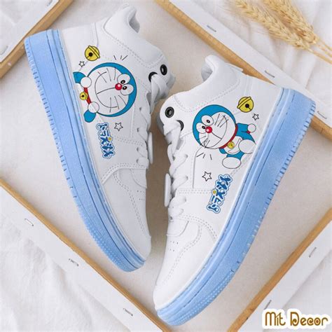 Custom Giày Doraemon Vẽ Hình Doremon Lên Giày đẹp Dễ Thương