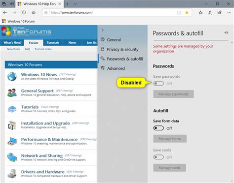 How To Remember Passwords In Microsoft Edge Browser