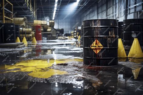 Derrame De Productos Químicos Tóxicos En Una Fábrica Fugas De Productos
