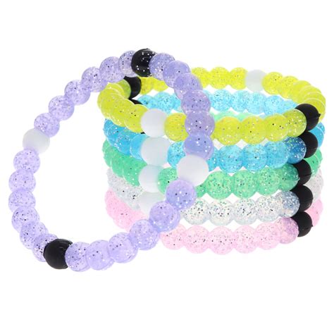 Frog Sac 6 Stretchy Glitter Beaded Bracelets For Girls Silicone Vsco