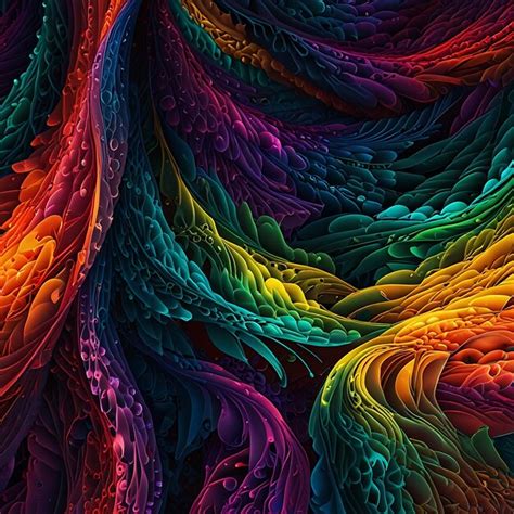 Luminous Abstract Patterns Featuring Vibrant Hues And Radiant Color Combinations In A Dynamic