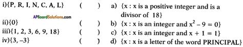AP SSC Th Class Maths Solutions Chapter Sets InText Questions AP Board Solutions