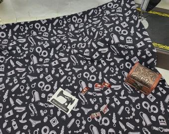 Sexuality Fabric Mature Cute Pink Illustrated Sex Toy Vibrator Love Pleasure By Oh Joy Sex Toy