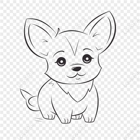 큰 눈 개요 스케치 그림이 있는 코기 색칠 페이지 벡터몸짓개요 예술 Png 일러스트 무료 다운로드 Lovepik