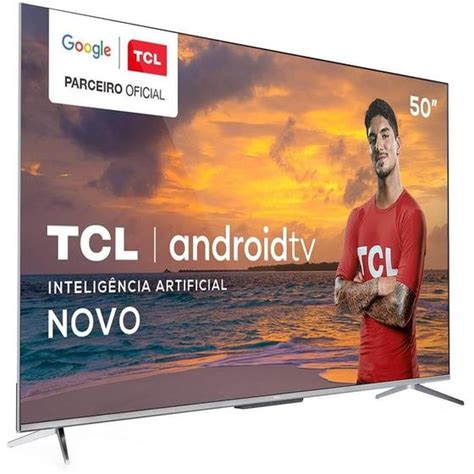 Smart Tv Led 50 Uhd 4k Tcl Android Com Comando De Voz P715 Tv 4k