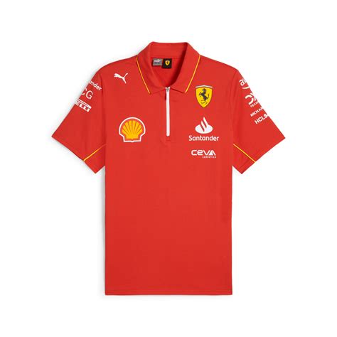 Scuderia Ferrari F1 Mens Team Polo Shirt Red Cmc Motorsports®