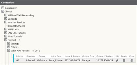 Oracle SD WAN Firewall Configuration