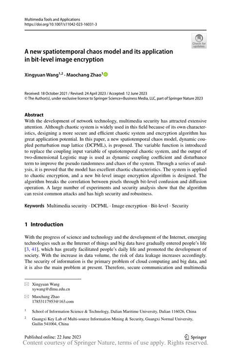 A New Spatiotemporal Chaos Model And Its Application In Bit Level Image