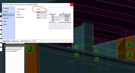 Solved Wrong Bolt Representation In Some Connections Autodesk Community
