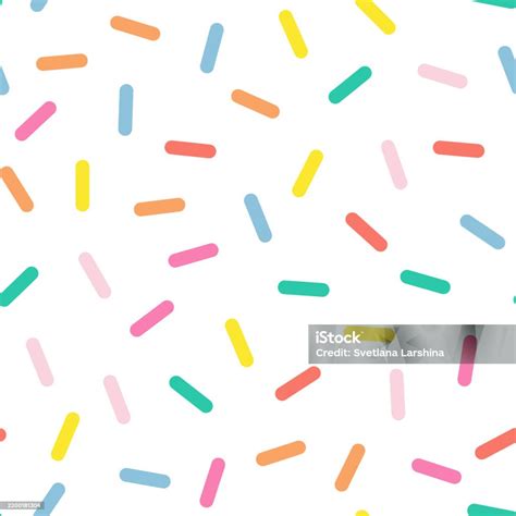 심플한 스프링클 패턴 여러 가지 빛깔의 색종이 배경입니다 재미 있고 유치한 벡터 장식입니다 스칸디나비아 스타일의 벡터 일러스트 레이 션 1990 1999 년에 대한 스톡