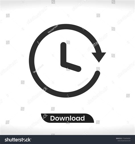 Passage Time Icon Vector Eps 10 Stock Vector Royalty Free 1733454434 Shutterstock