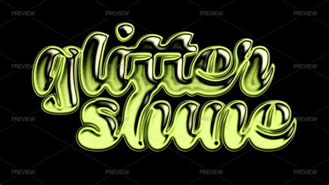 Acid Glitter Chrome Text Effect Graphics Motion Array