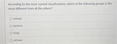 solved according to the most current classifications which
