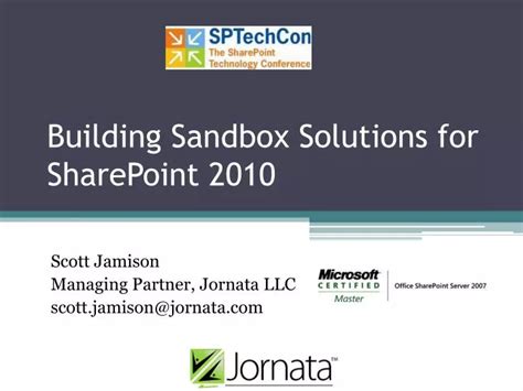 Ppt Building Sandbox Solutions For Sharepoint 2010 Powerpoint Presentation Id766345