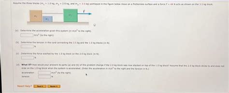 Solved A Determine The Acceleration Given This System In Chegg