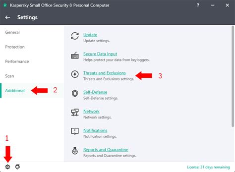 Click Manage Exclusions