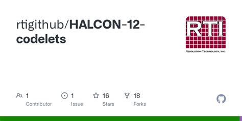 GitHub Rtigithub HALCON 12 Codelets