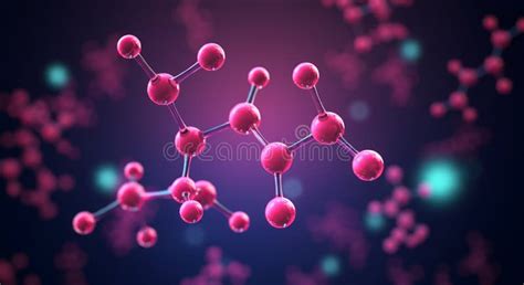 History Of Futuristic Molecular Structures Stock Illustration Illustration Of Medicals