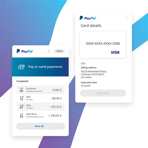 Paypal Mobile Uiux Redesign Concept Summary Wallet On Behance