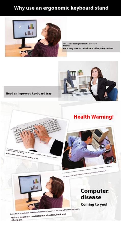 【sg Stock】【under Desk Keyboard Tray】computer Keyboard Bracket Rounded